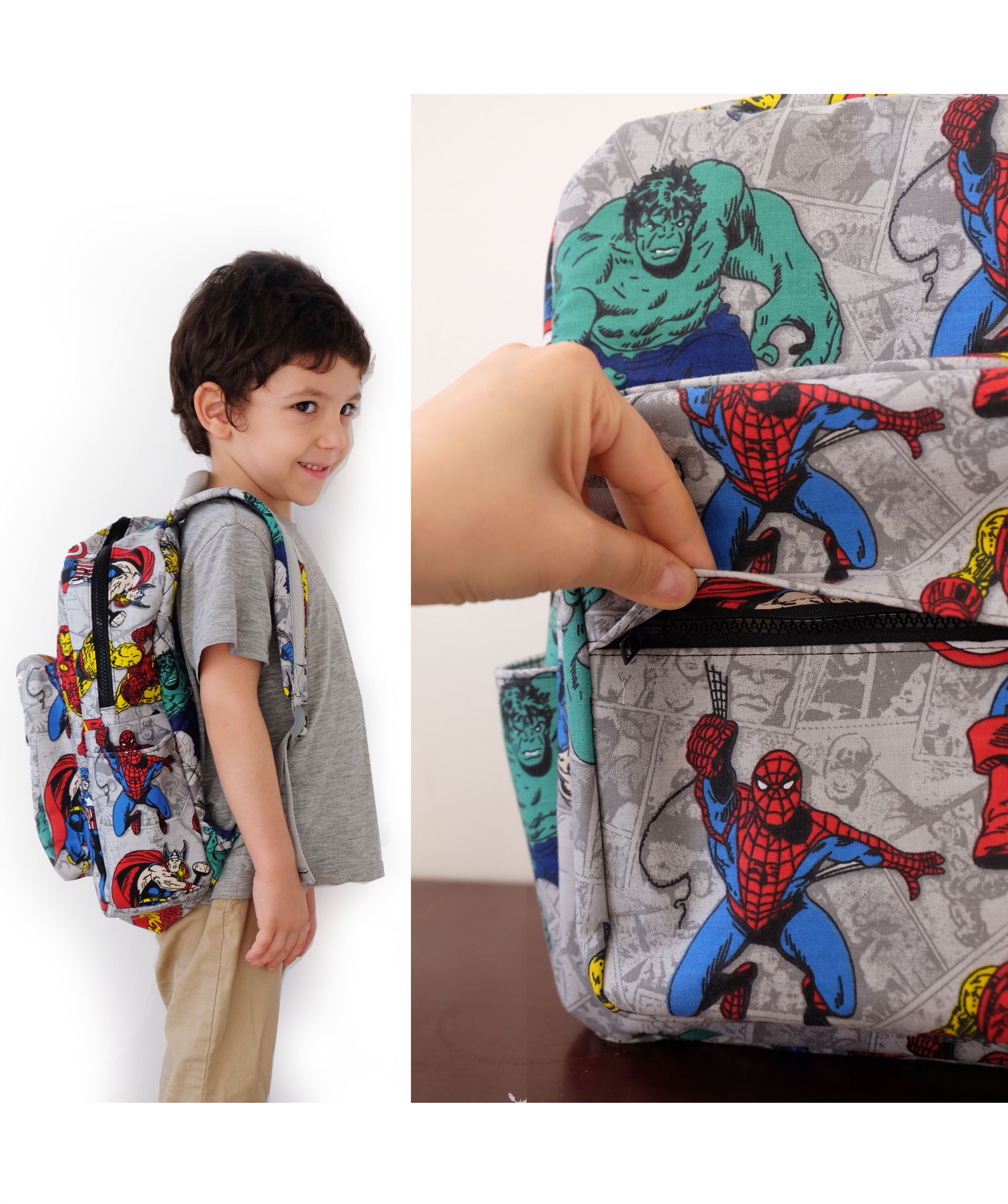 Lined Backpack PDF Pattern: School Bag for Kids & Women (video Tutorial ...