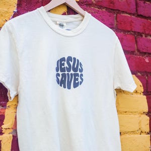 Jesus Saves T Shirt, Trending Christian Apparel, Comfor Colors, Faith ...