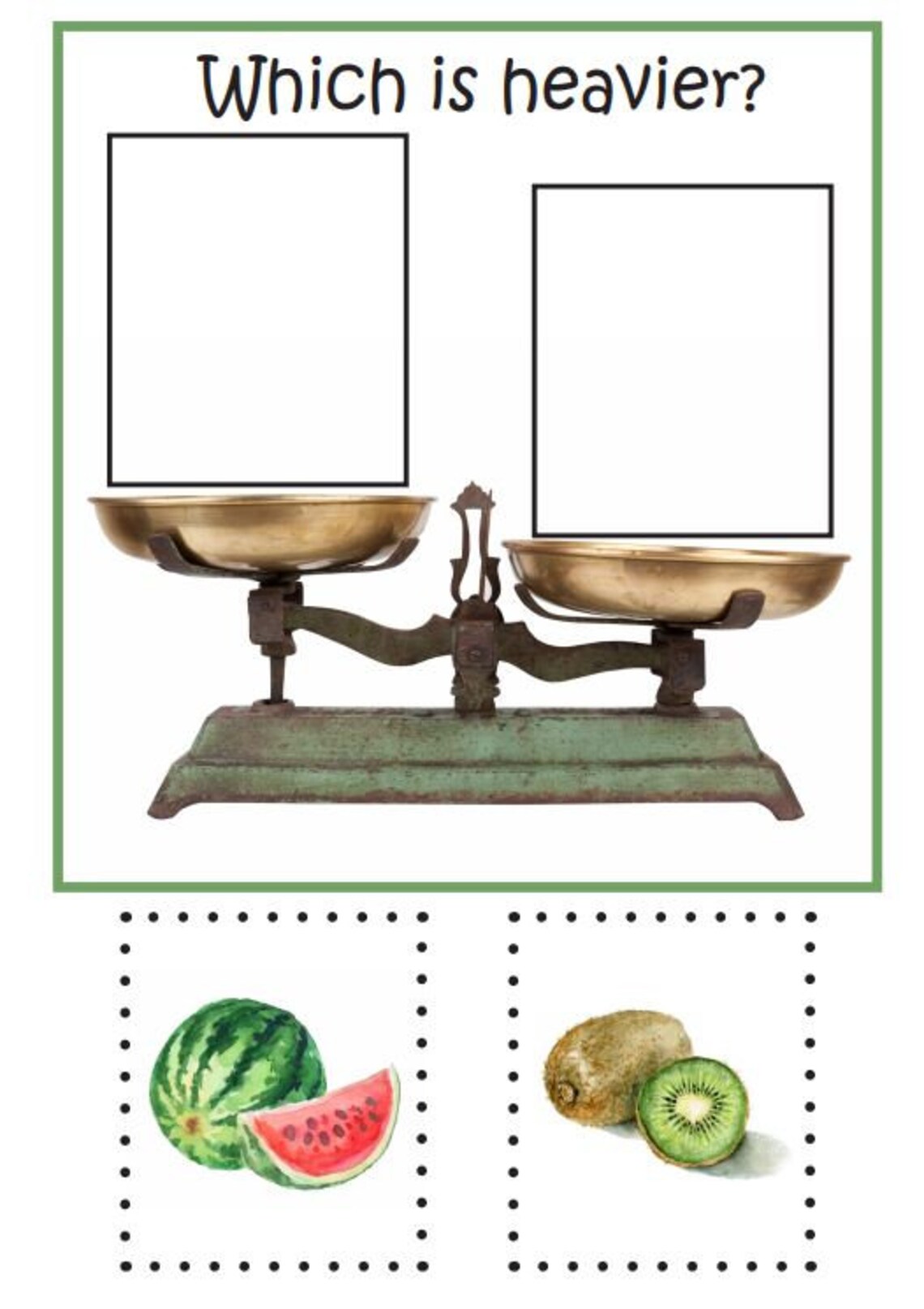 Measuring Mass Pack kilograms and Grams - Etsy