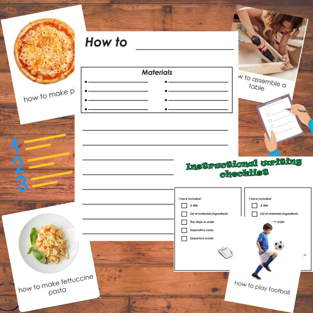 Instructional Writing Prompts - Etsy