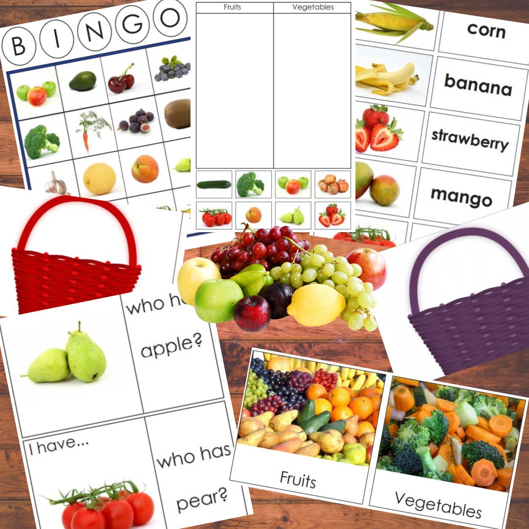 Fruits and Vegetables Pack - Etsy