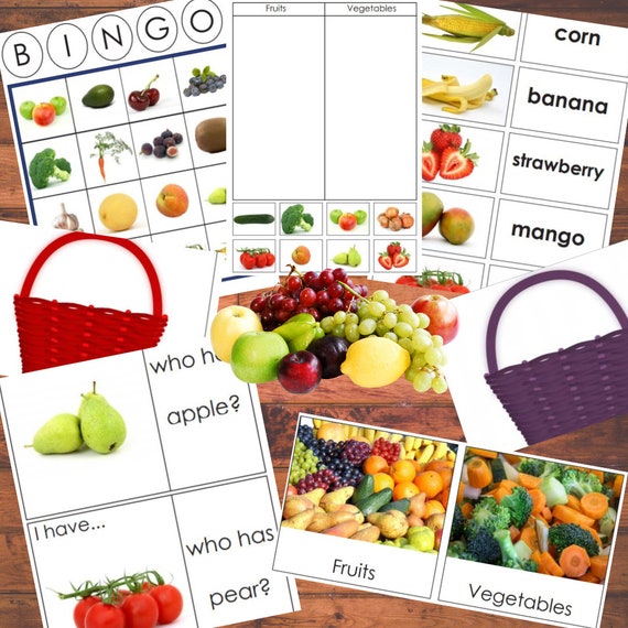Fruits and Vegetables Pack | Etsy