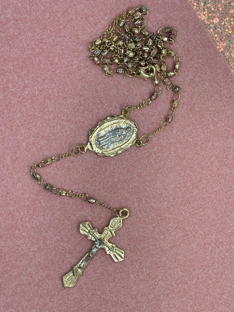 Our Lady of Guadalupe Rosary Rosario De La Virgen De Guadalupe Tri ...