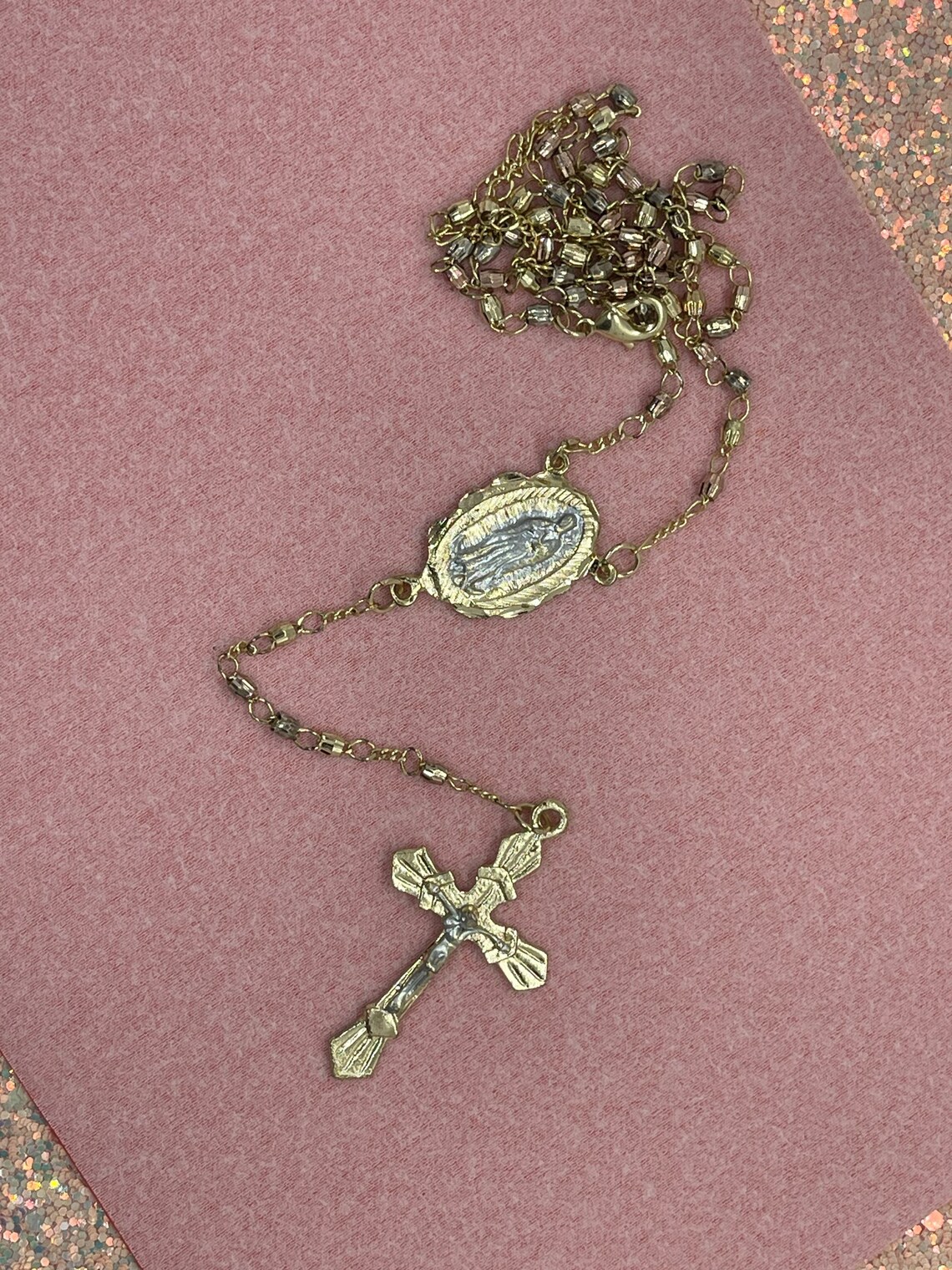 Our Lady of Guadalupe Rosary Rosario De La Virgen De Guadalupe Tri ...