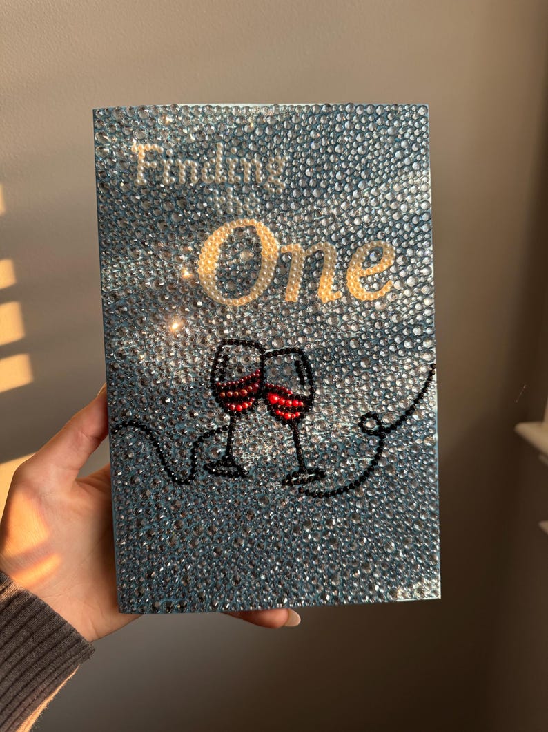 Custom Hand-bedazzled Rhinestone Book Cover - Etsy