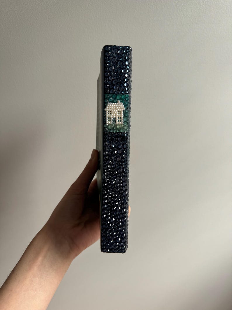 Custom Hand-bedazzled Rhinestone Book Cover - Etsy