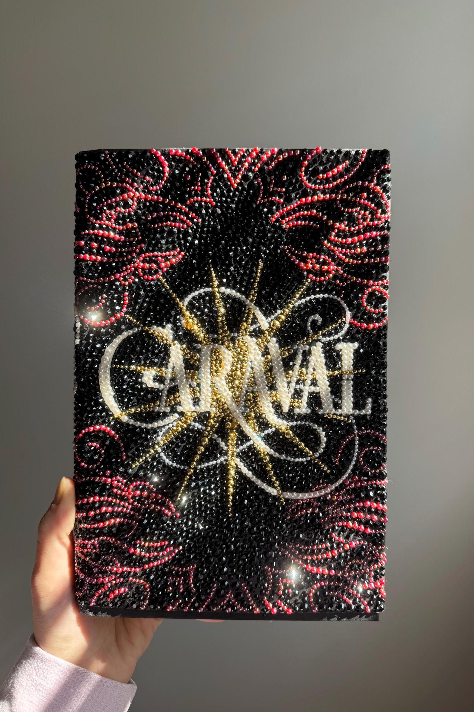 Custom Hand-bedazzled Rhinestone Book Cover - Etsy