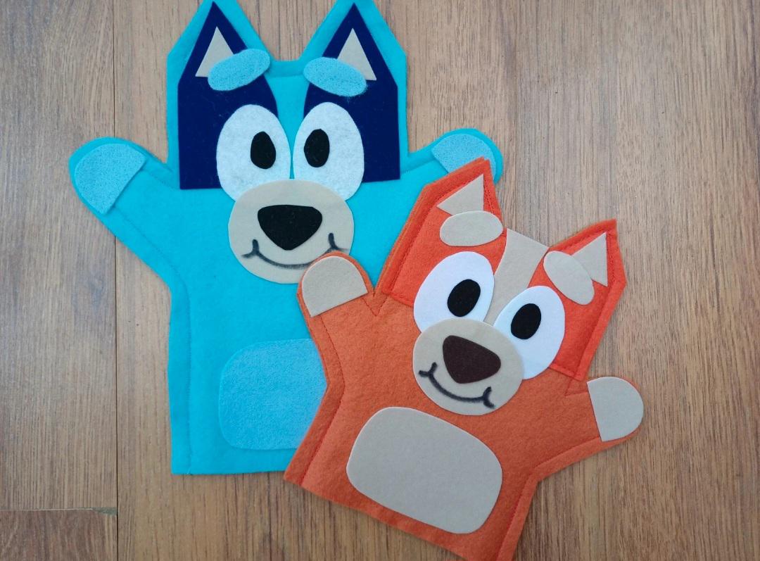 Bluey Family Hand Puppets - Etsy