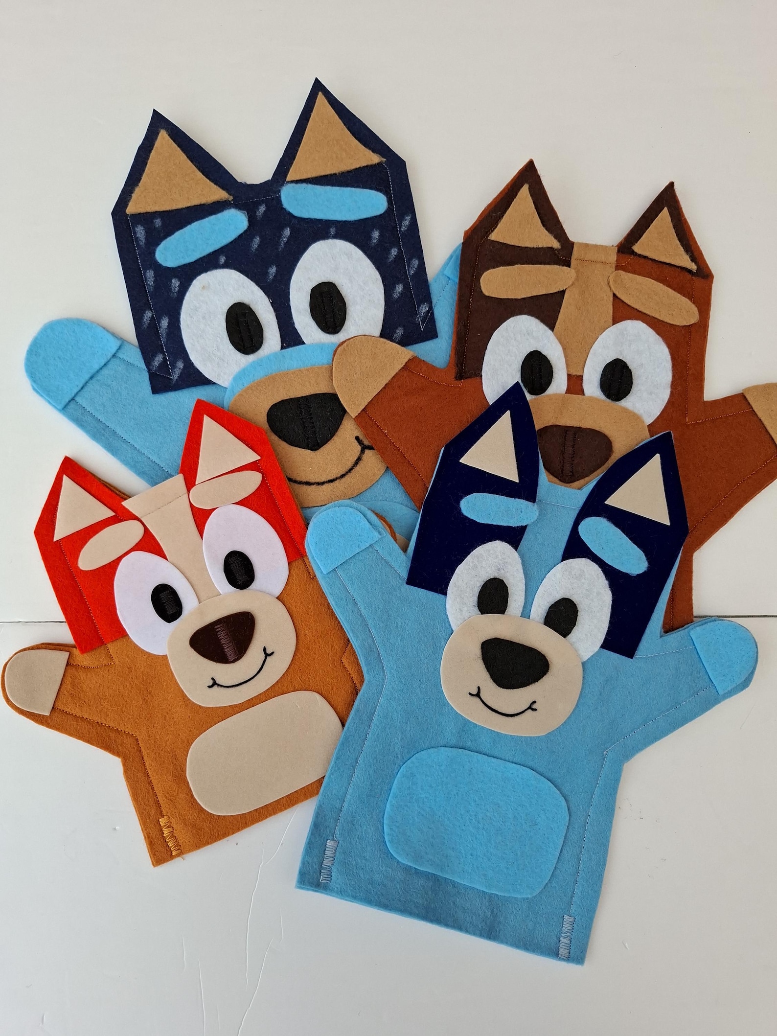 Bluey Family Hand Puppets - Etsy
