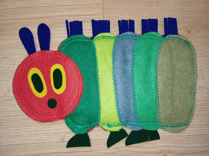 The Very Hungry Caterpillar Puppet Set - Etsy