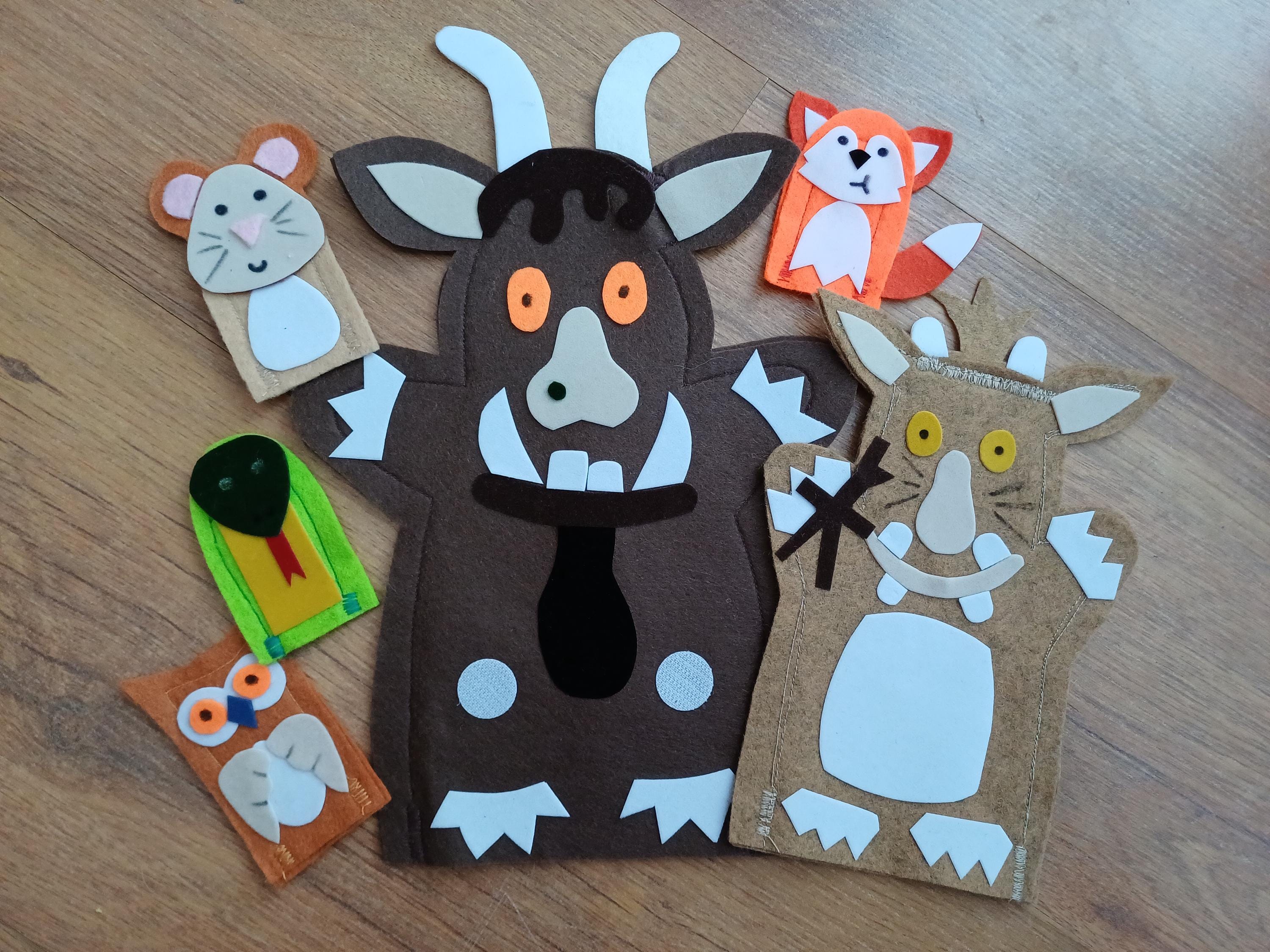 The Gruffalo & Child Puppet Set - Etsy