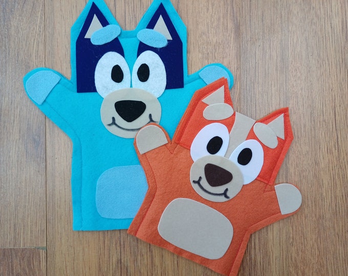 Bluey & Bingo Hand Puppets - Etsy