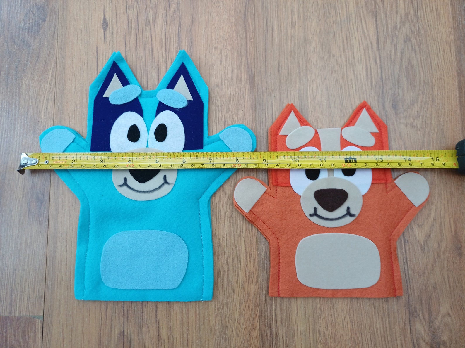 Bluey & Bingo Hand Puppets - Etsy UK