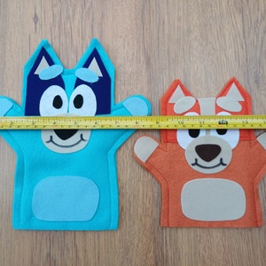 Bluey & Bingo Hand Puppets - Etsy UK