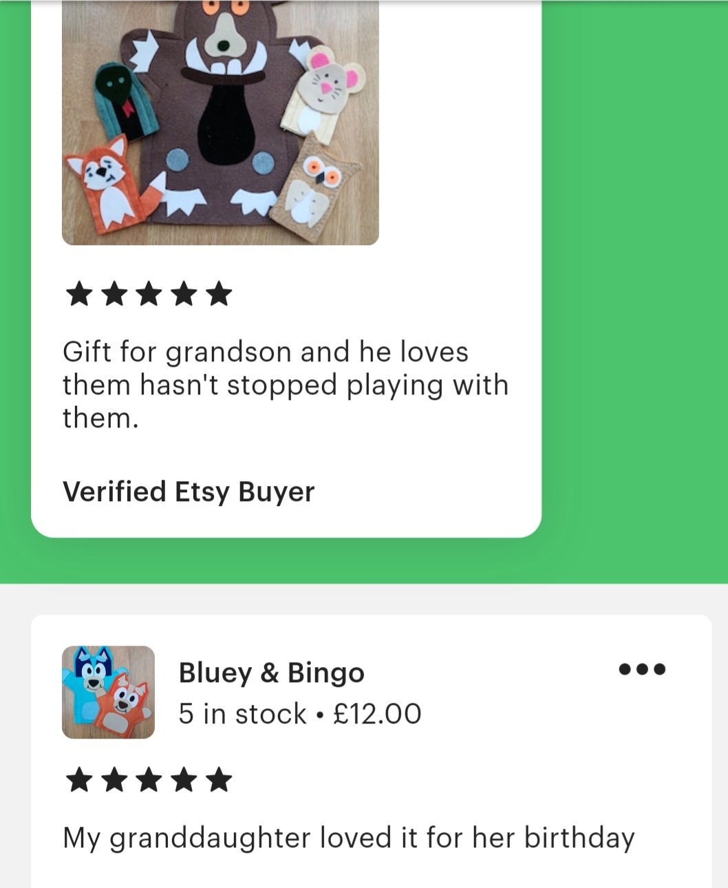 Bluey & Bingo Hand Puppets - Etsy UK