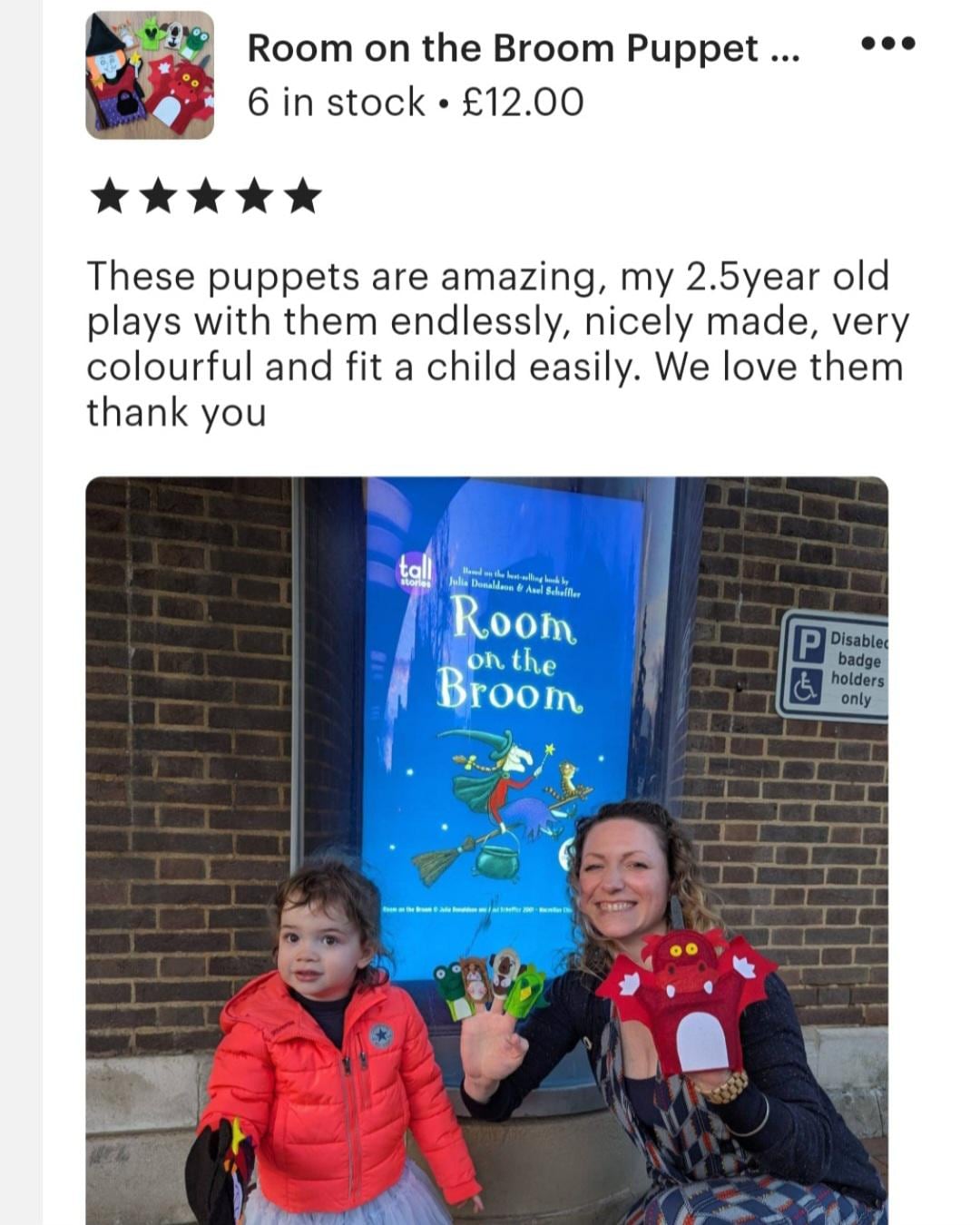 Room on the Broom Puppet Set - Etsy