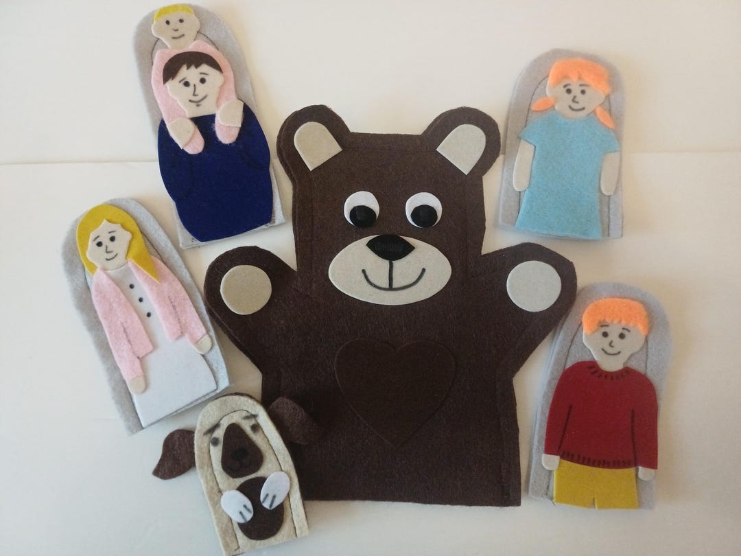 We're Going on a Bear Hunt Puppet Set - Etsy