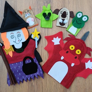 Room on the Broom Puppet Set - Etsy
