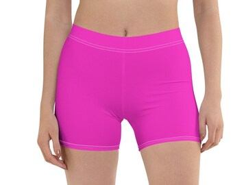 Hot Pink Biker Shorts - Etsy