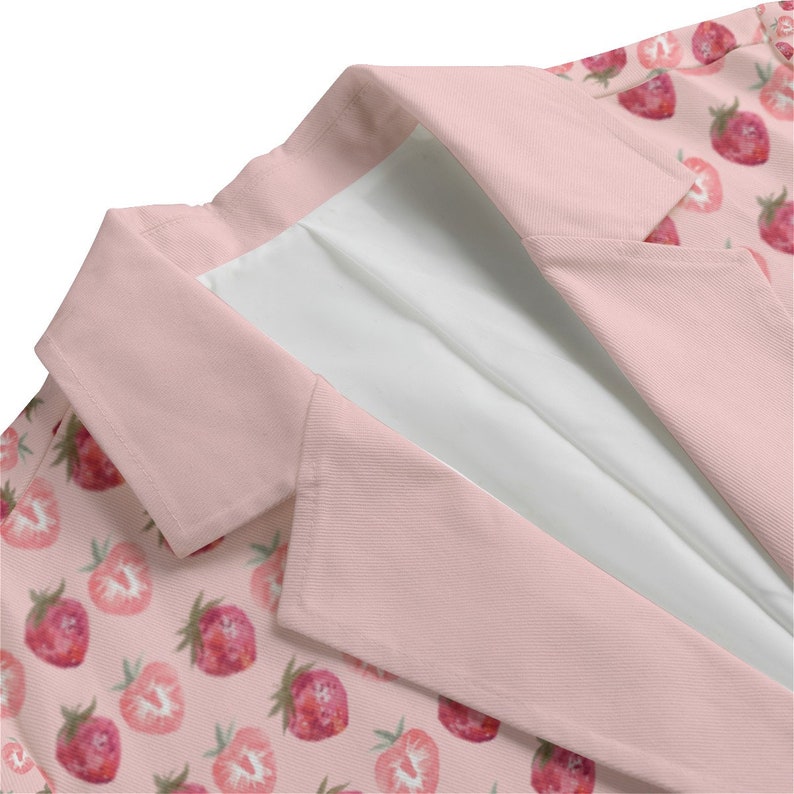 Strawberry Blazer Strawberry Print Women's Blazer Strawberry Blazer ...