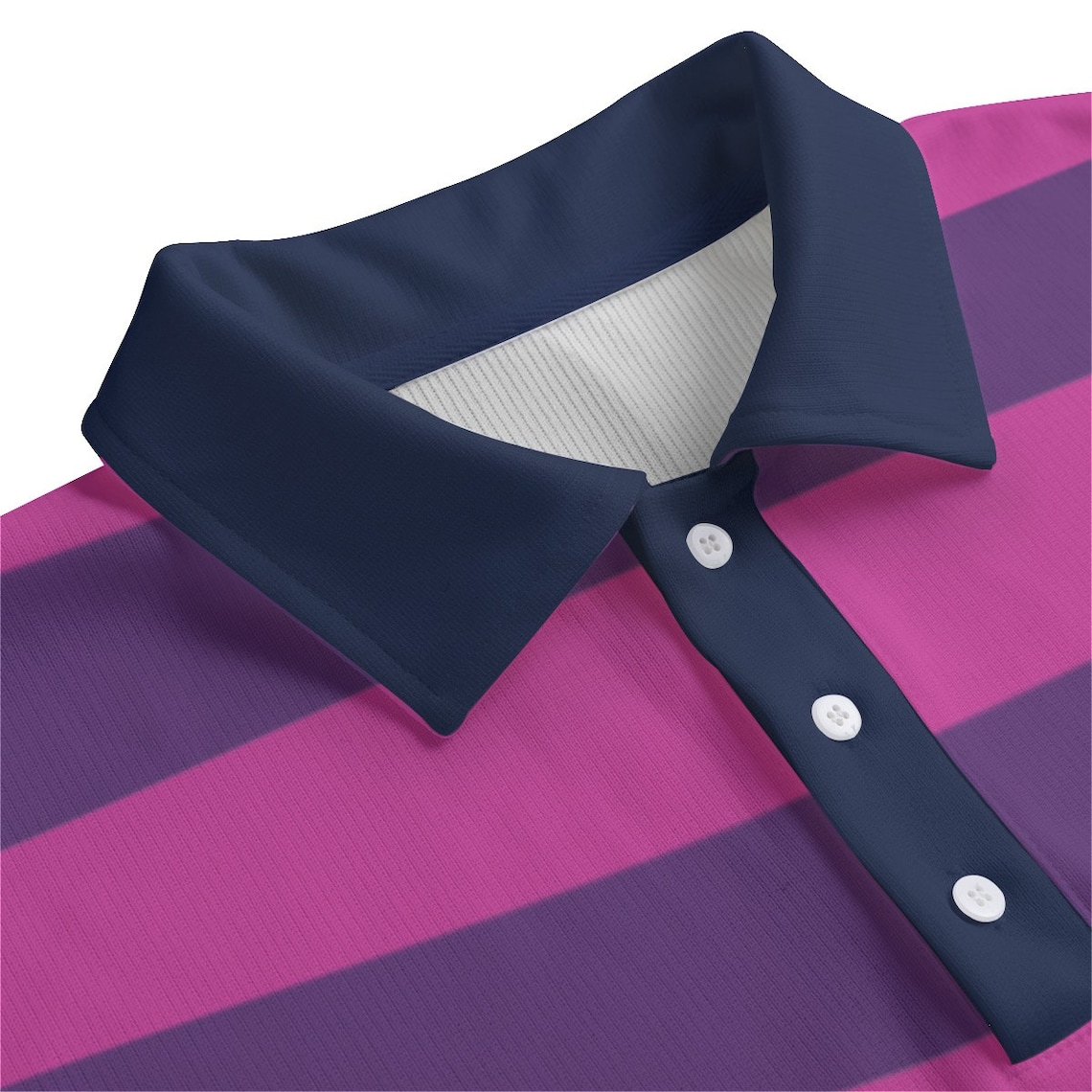 Pink and Purple Striped Rugby Style Unisex Lapel Collar Sweater - Etsy UK