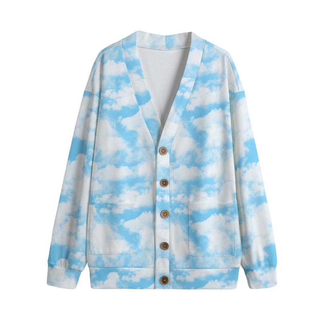 Blue Sky Cardigan Blue Sky Sweater Blue Sky and Fluffy White Clouds All ...