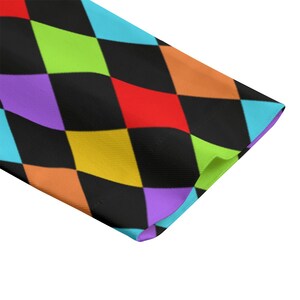 Colorful Clown Suit Jacket With Rainbow Diamond Pattern, Casual Men's ...