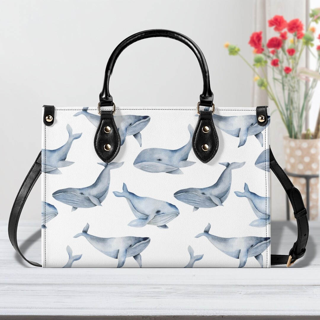 Whale Handbag Gray Whale Bag Gray Whale Purse - Etsy