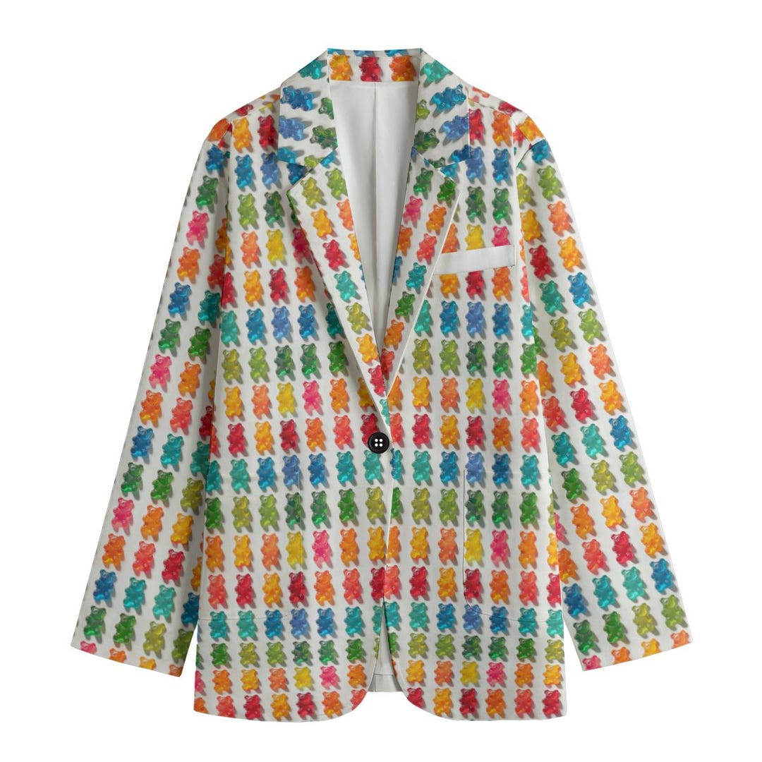 Gummy Bear Blazer Gummy Bear Suit Jacket Women's Blazer 100% Cotton ...