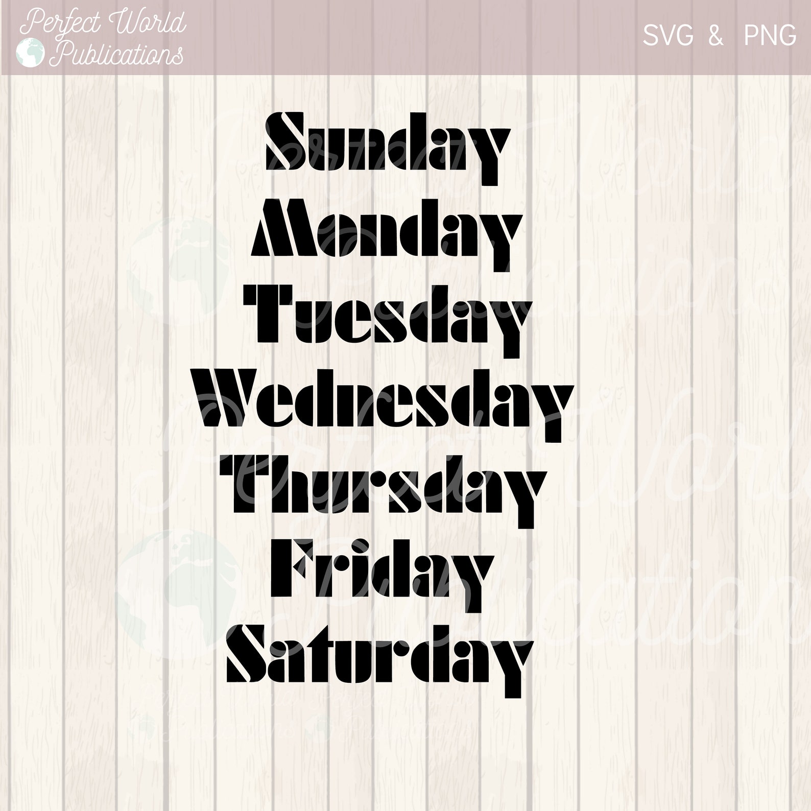 Alphabet Numbers Days of the Week and Months of the Year | Etsy