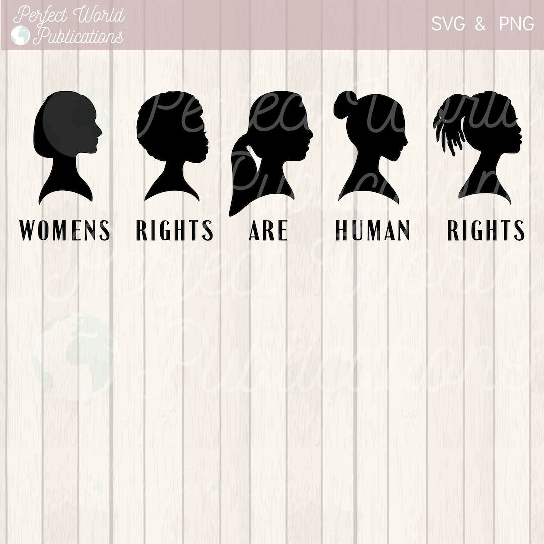 Women's Rights Are Human Rights Cut File SVG - Etsy