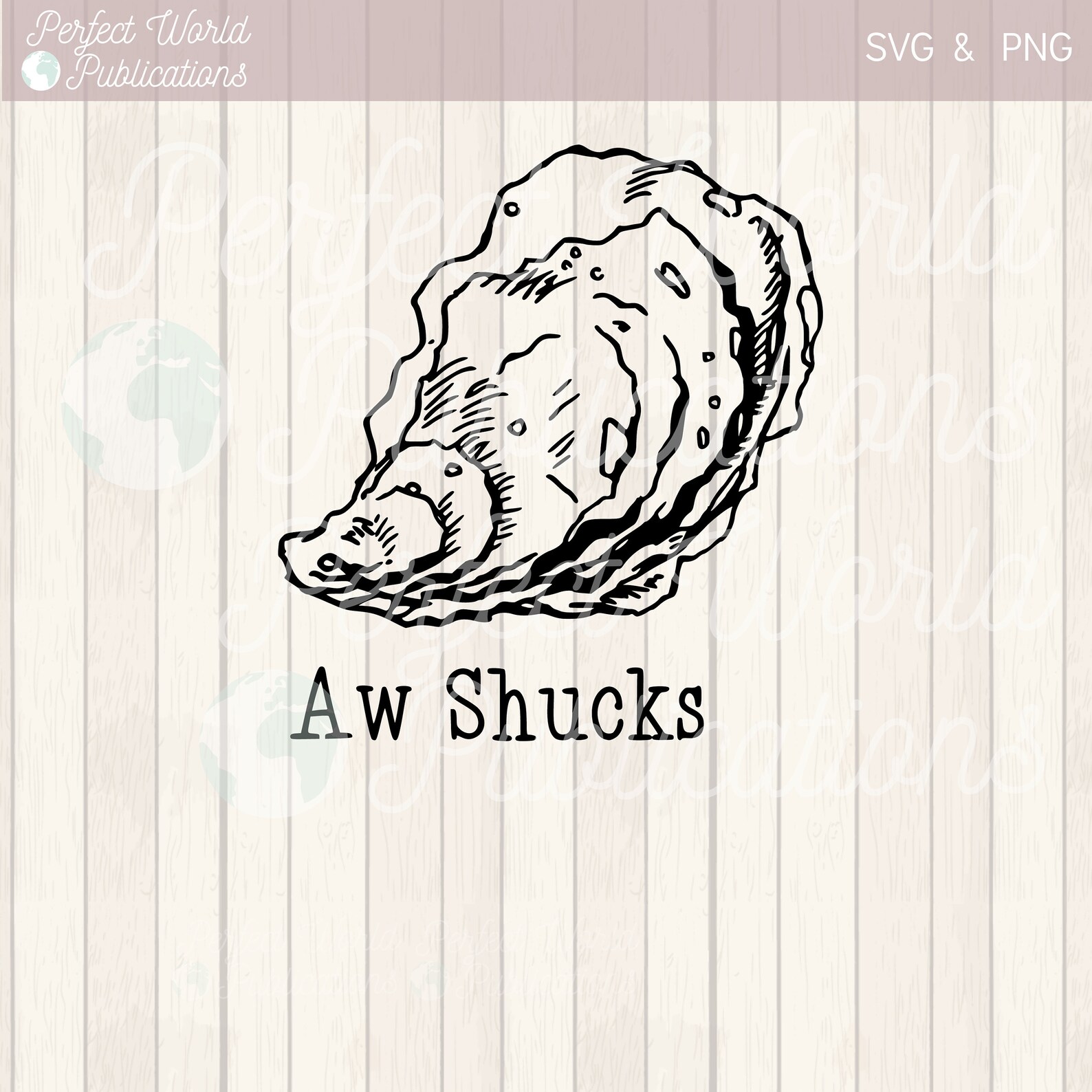 Aw Shucks Oyster Bundle Cut File SVG PNG - Etsy