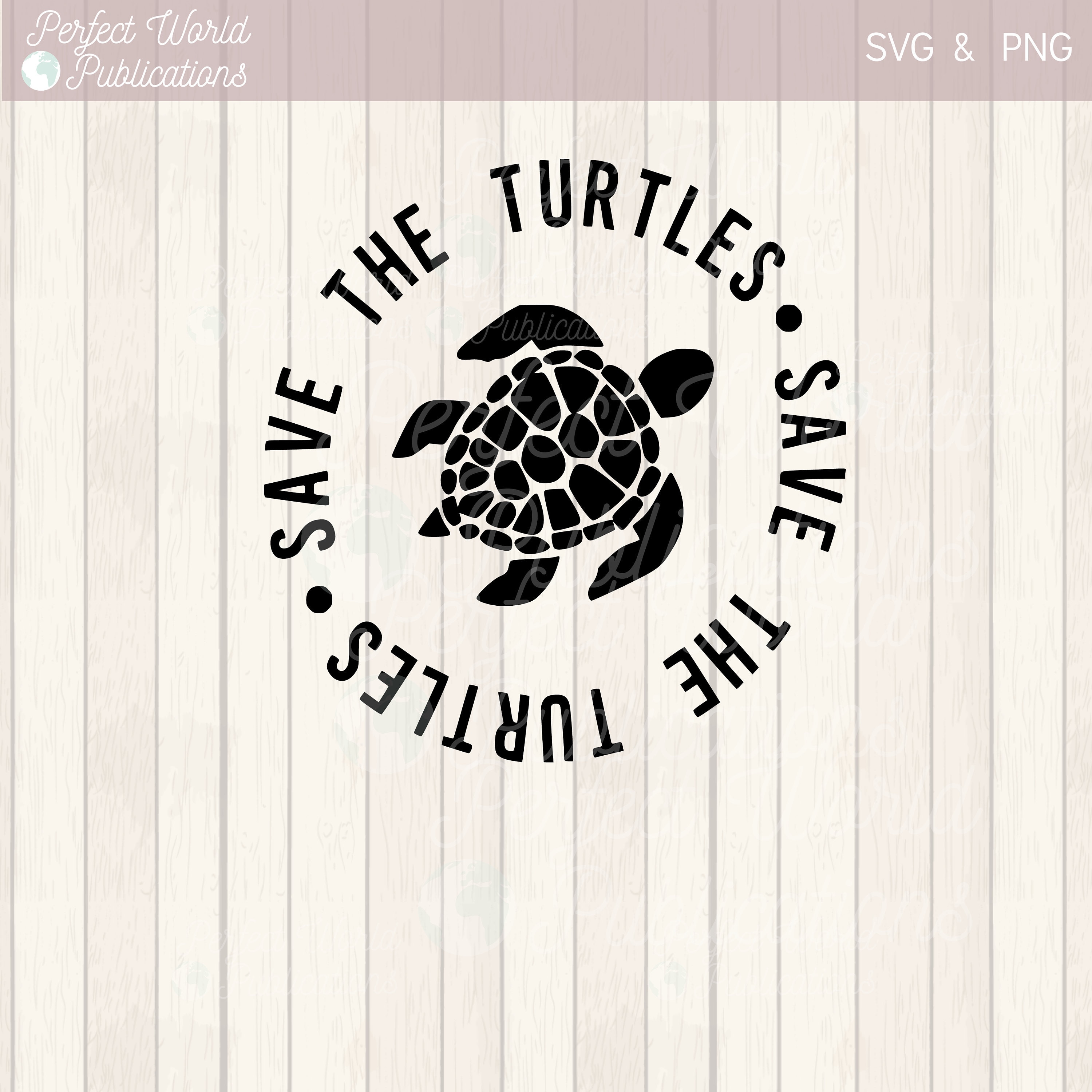 Save the Turtles Cut File SVG - Etsy