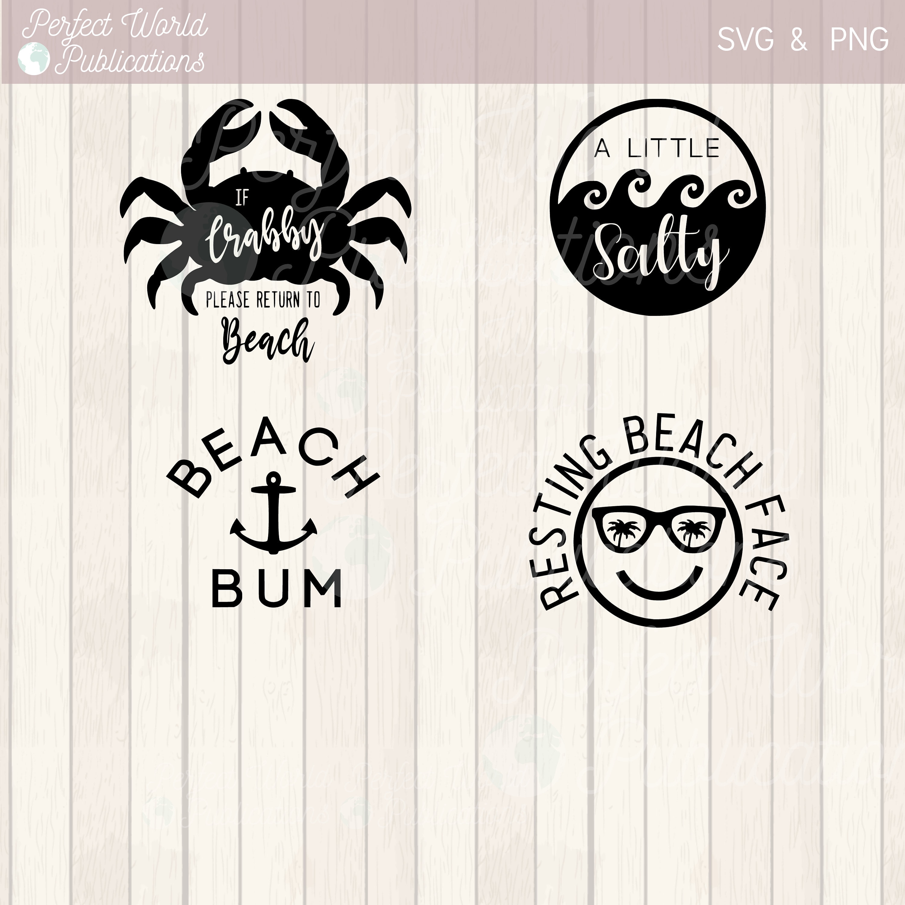 Beach Bundle Cut Files Svgs - Etsy