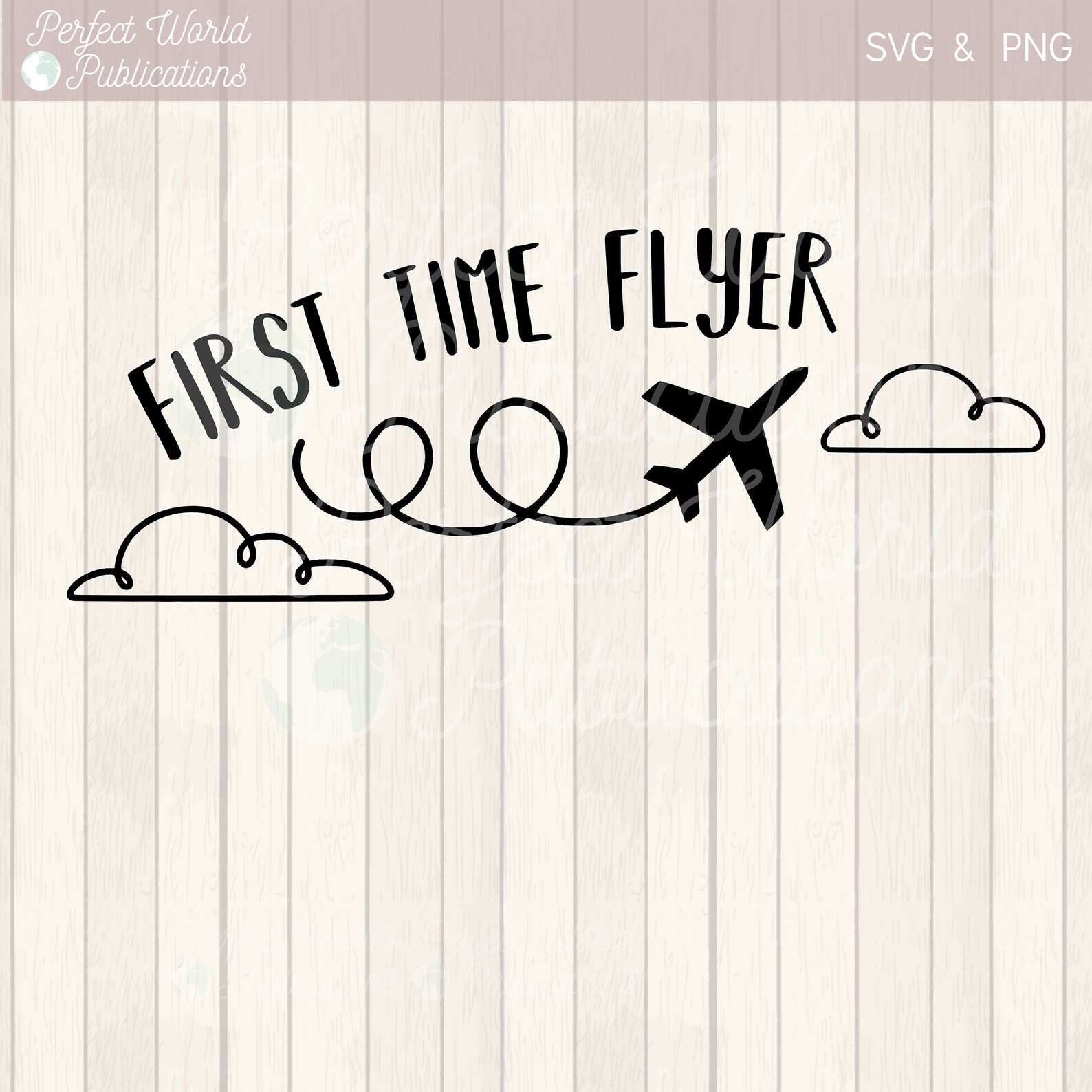 First Time Flyer Cut File SVG - Etsy UK