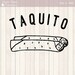 Taco and Taquito Cut File SVG Bundle - Etsy