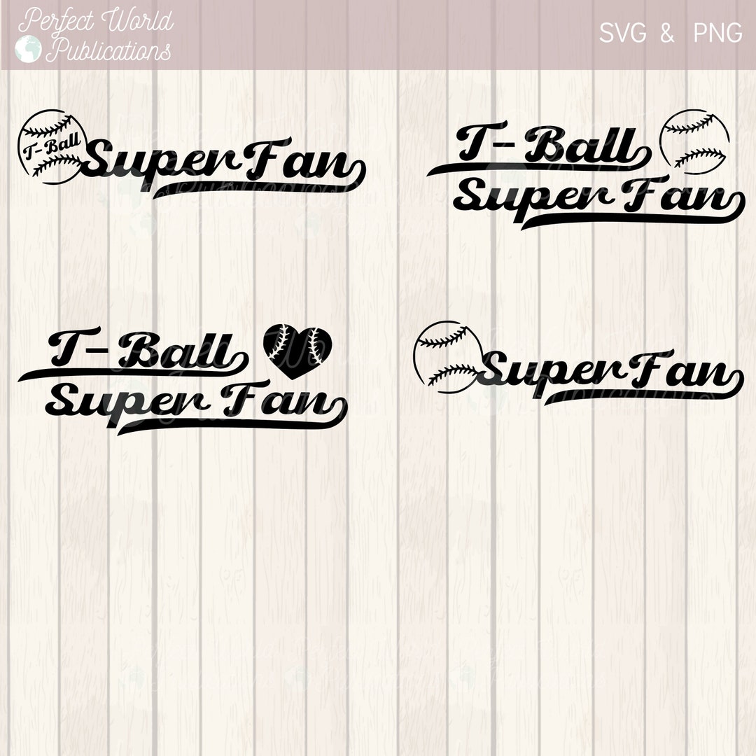 T Ball Superfan Tee Ball T-ball Cut File SVG - Etsy