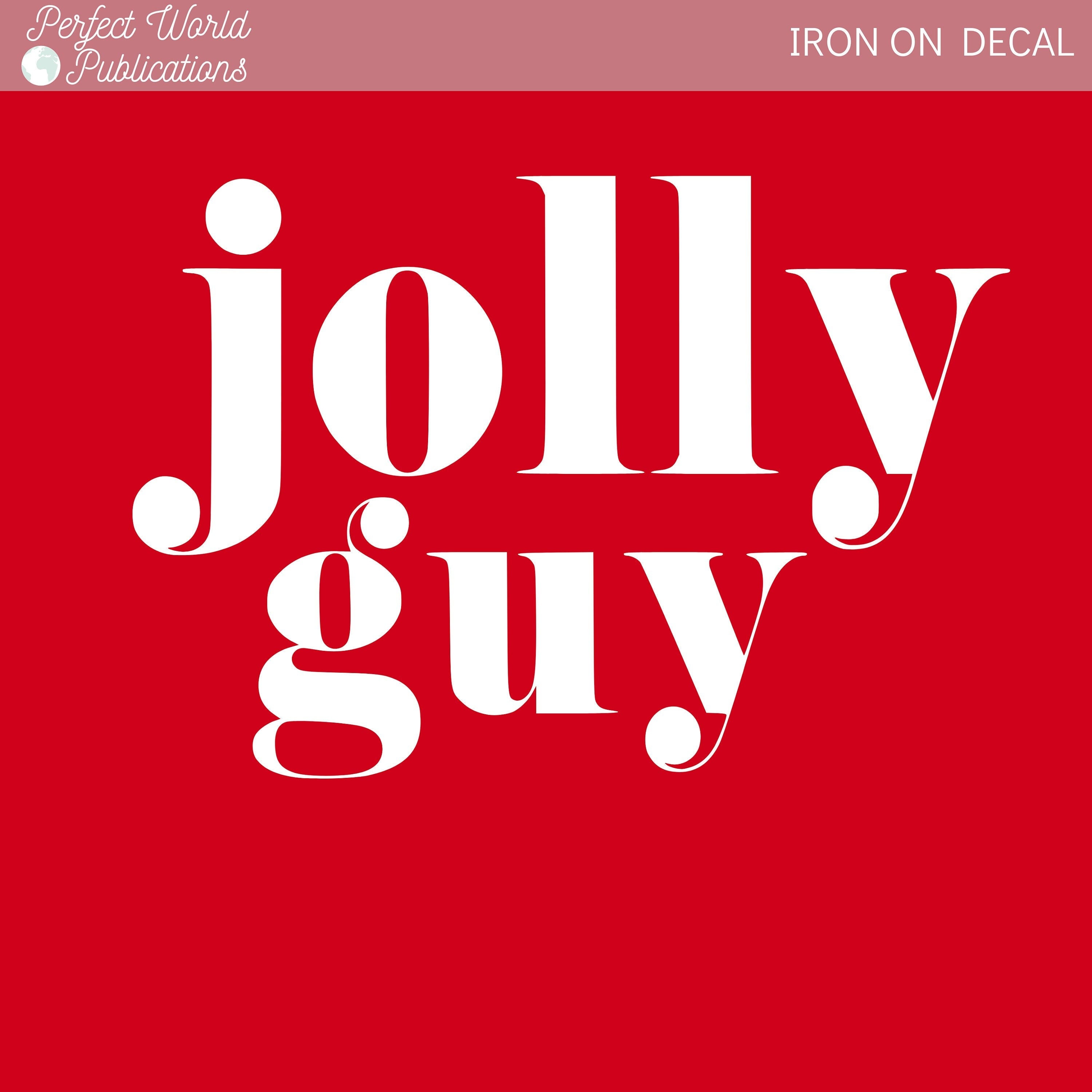 Jolly Guy Jolly Girl Jolly Babe Matching Christmas Holiday Iron-on ...