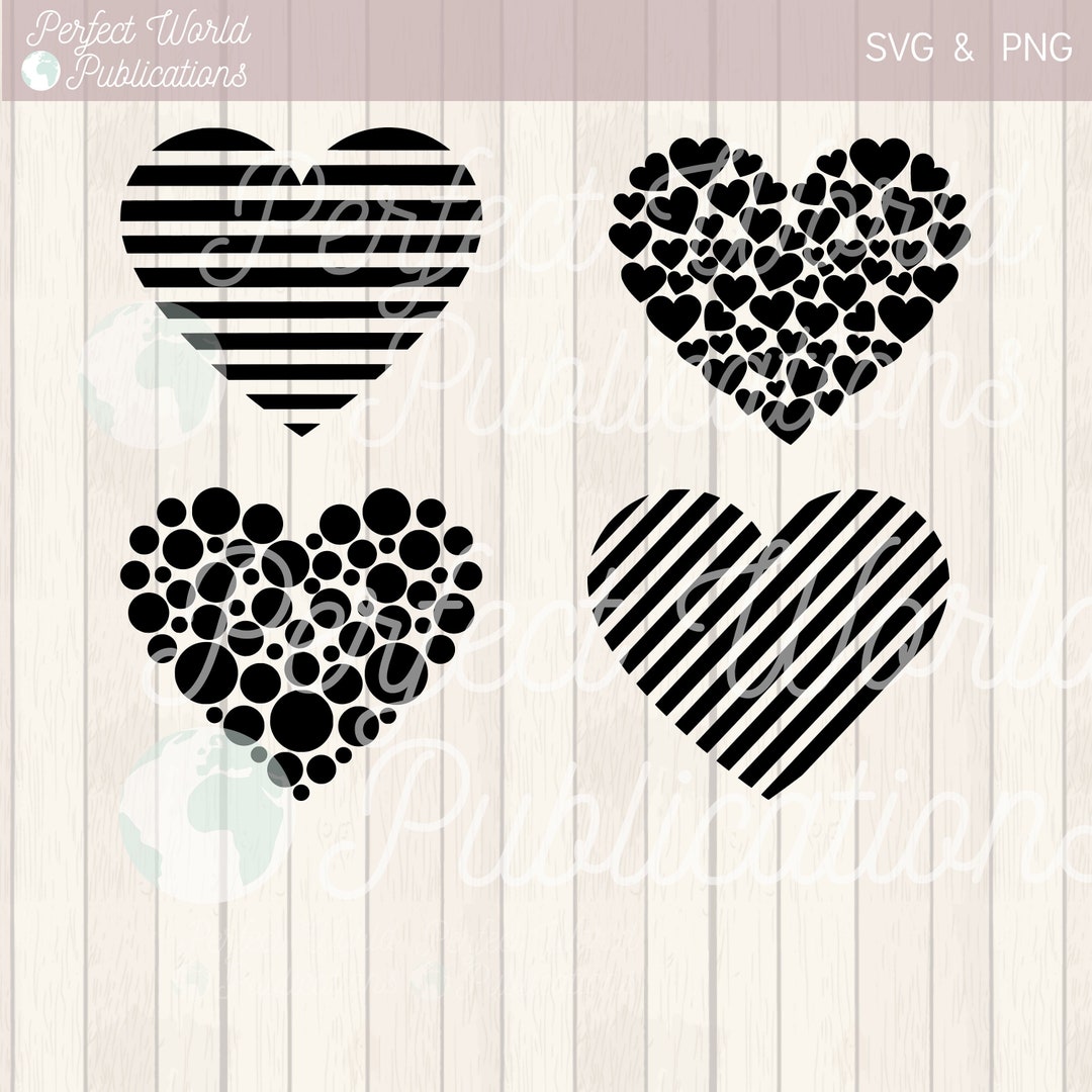 Graphic Heart Bundle Valentine's Day SVG Cut File - Etsy