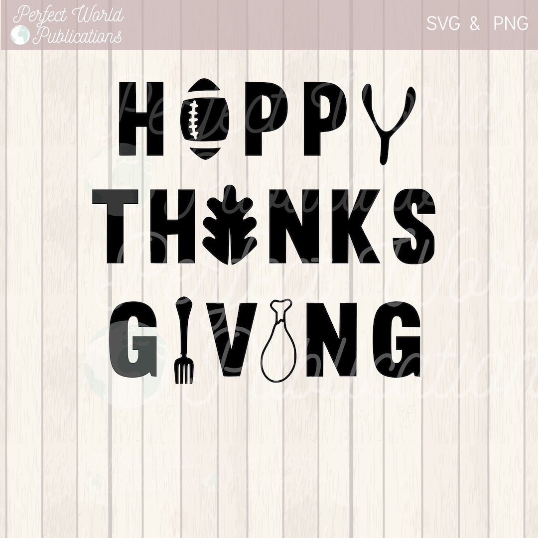 Happy Thanksgiving Cut File SVG - Etsy