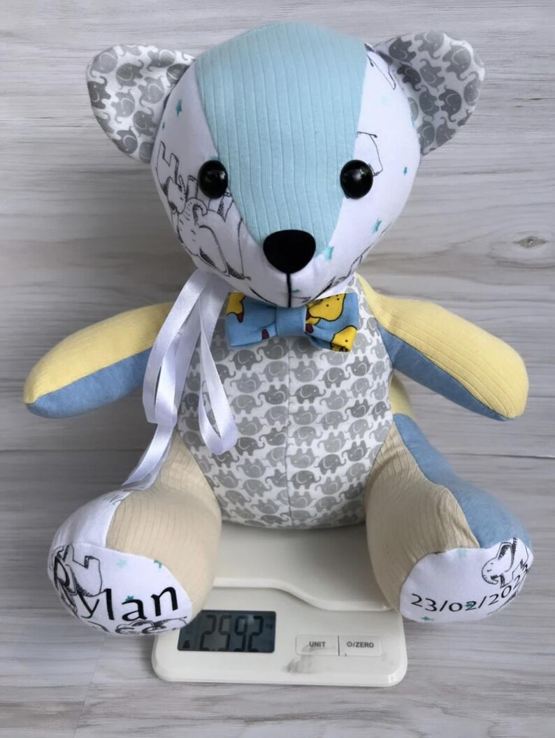Keepsake Personalized Memory Bear - Etsy