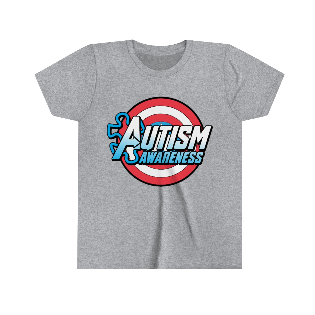 Avengers Captain America Shield Autism Awareness Youth Shirt - Etsy