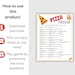 Pizza Trivia Game, Pizza Quiz, Pizza Party Game for Kids or Adults ...