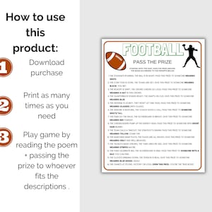 Football Pass the Prize, Printable Football Pass the Parcel Game ...