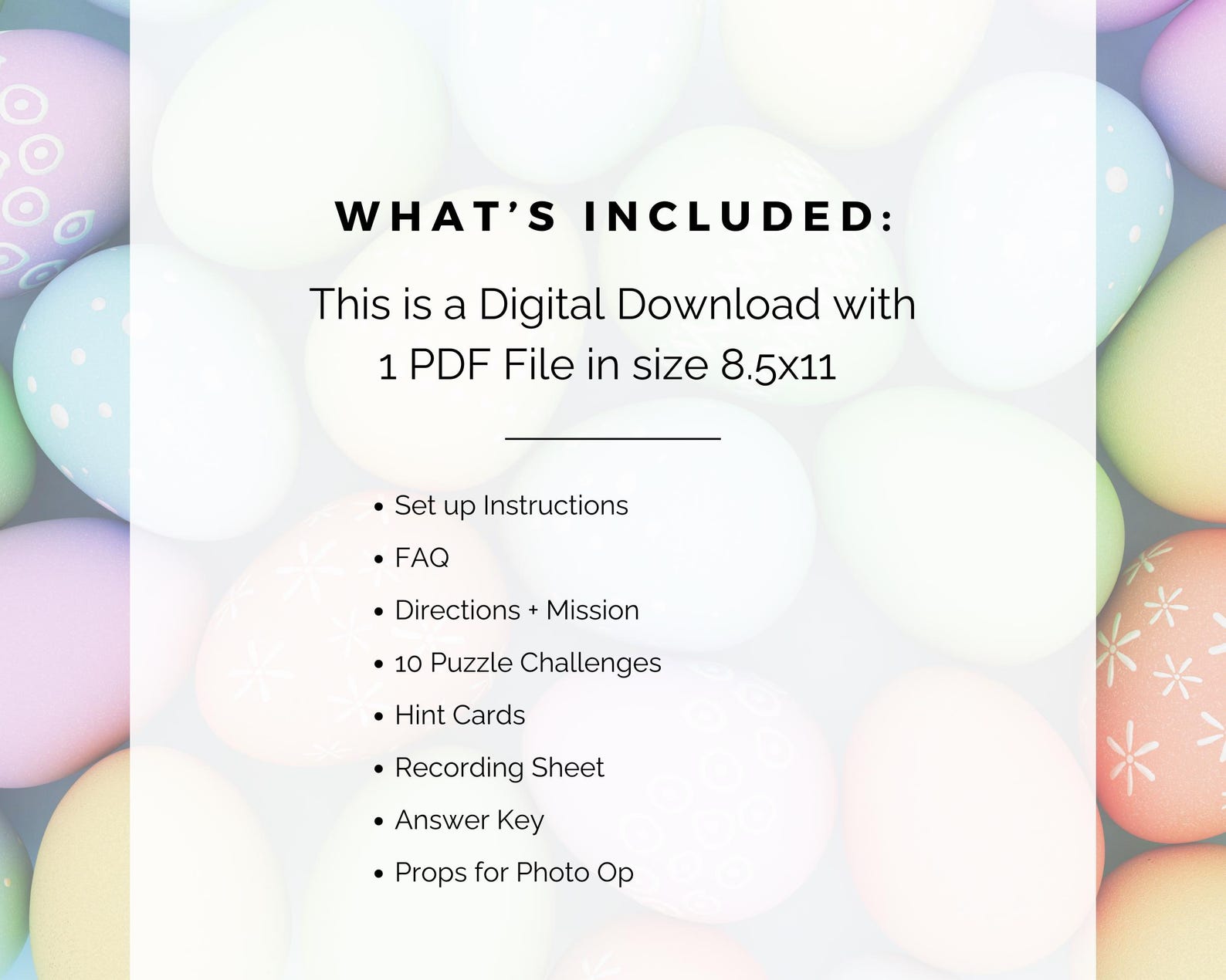 Easter Egg Escape Room Game, Printable Easter Escape Room Kit, DIY ...