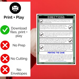 Save Santa Escape Room Game, Printable Christmas Escape Room Kit, DIY ...