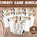 Cowboy Game Bundle, Printable Cowboy Games, Cowboy Party Games, Wild ...