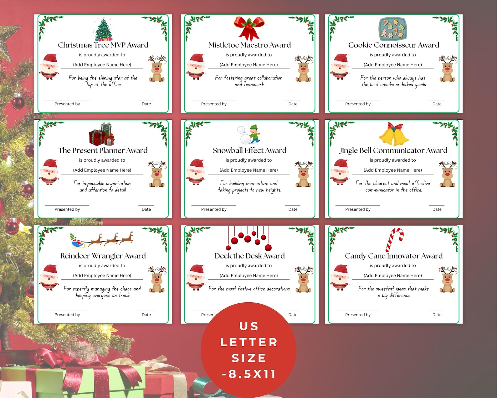 Christmas Employee Awards, 50 Funny Christmas Awards for Employees ...
