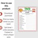 Taco Think Quick, Cinco De Mayo Games, Taco Party Games, Fiesta Think ...