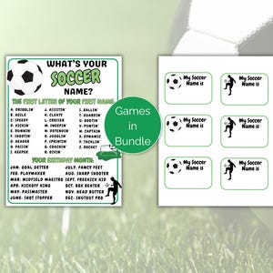 Soccer Games Bundle, 13 Printable Soccer Party Games, Soccer Birthday ...